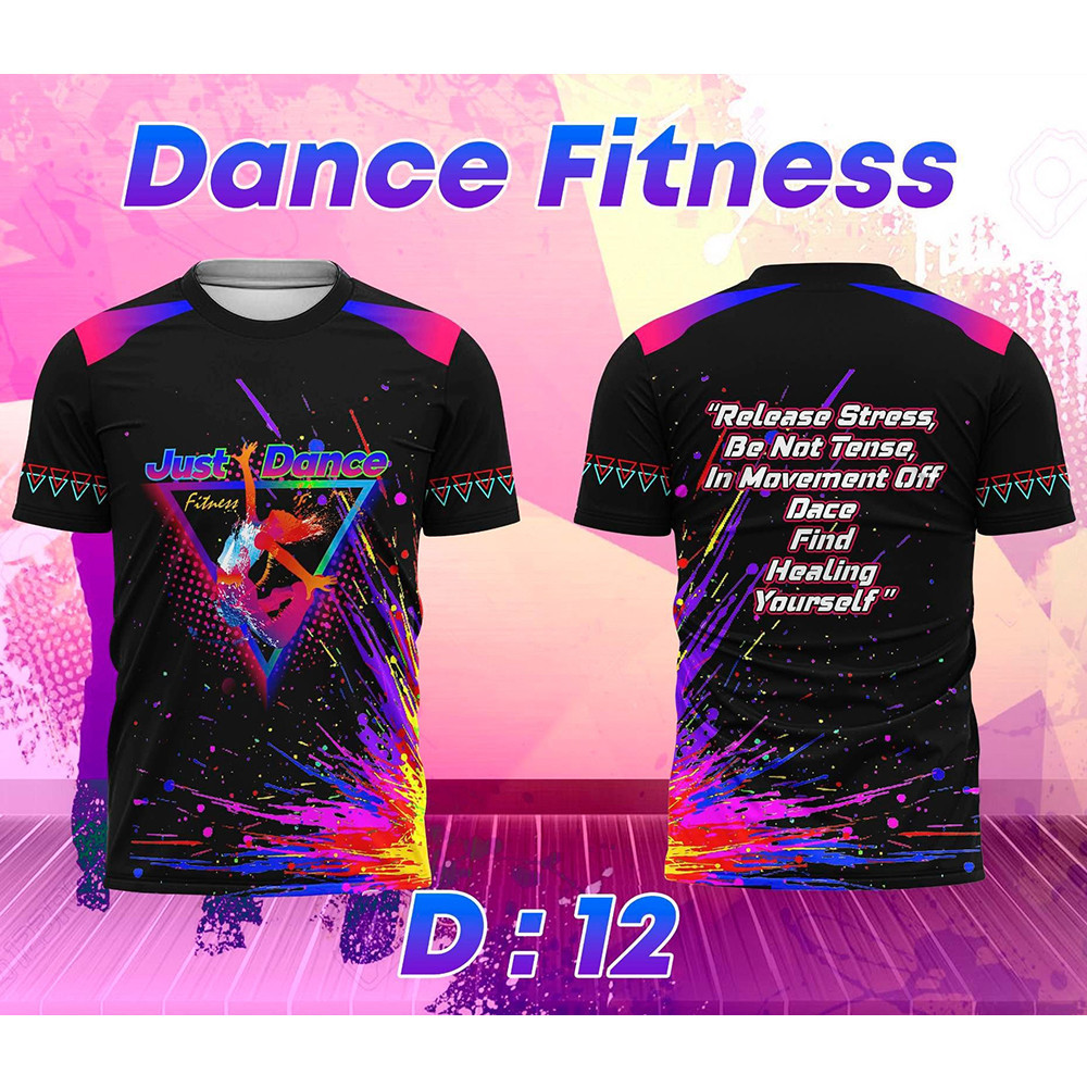 Zumba Dance Fitness Women's T-Shirt Casual Short Sleeve Professional ...