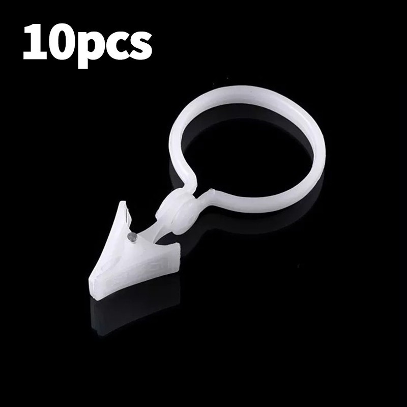 10pcs Curtain Clip Multi-function House Clips Safety Plastic Ring ...