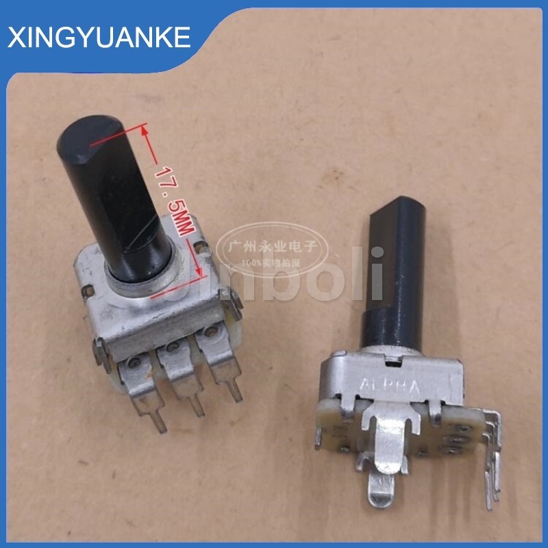 1PCS RK12 Square Type Single Potentiometer 3Pins B10K Audio Volume ...