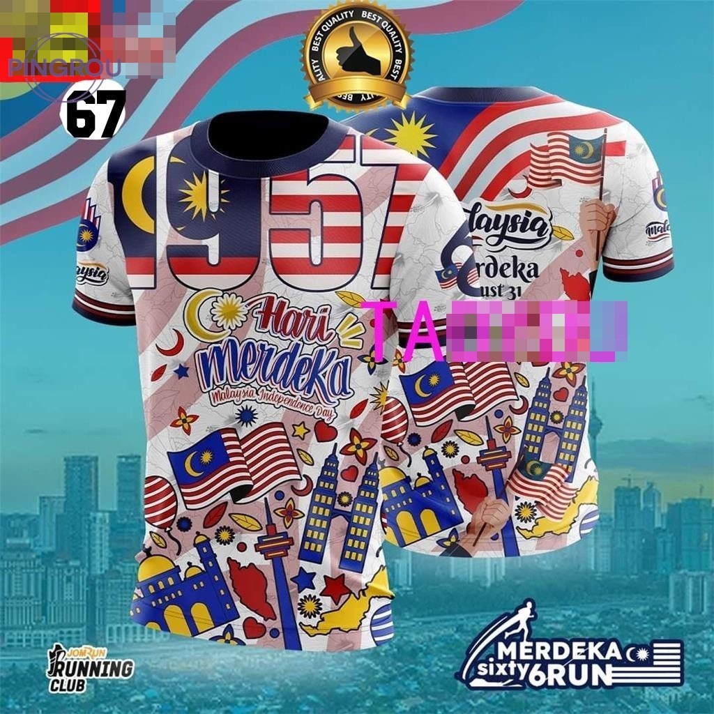 2024 NEW DESIGN Merdeka 67 Tahun 2024 Sublimation Tshirt | Baju Merdeka ...