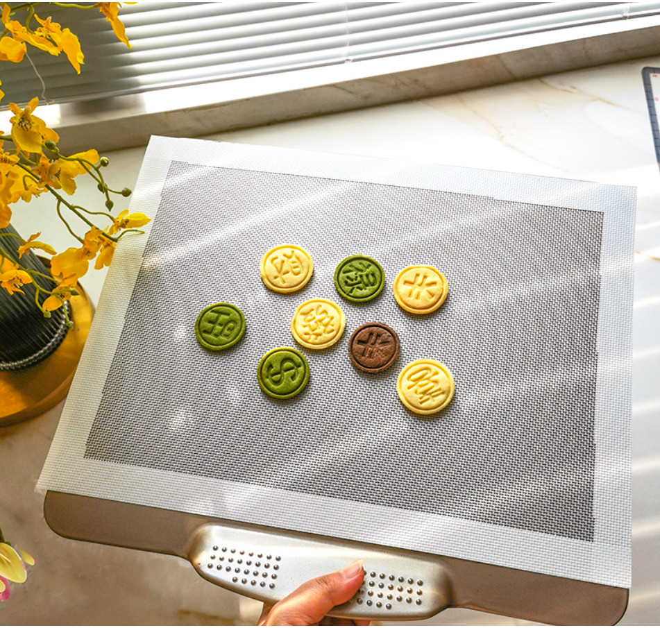 Baking Sheets Perforated Silicone Bread Fiberglass Mat Non Stick ...