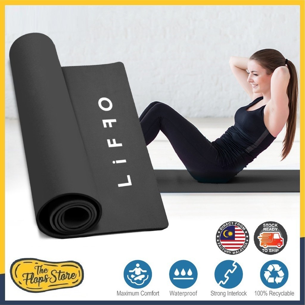 10mm Thick LiFFO EPDM Lightweight & Ultimate Comfort Yoga Mat | Fitness ...