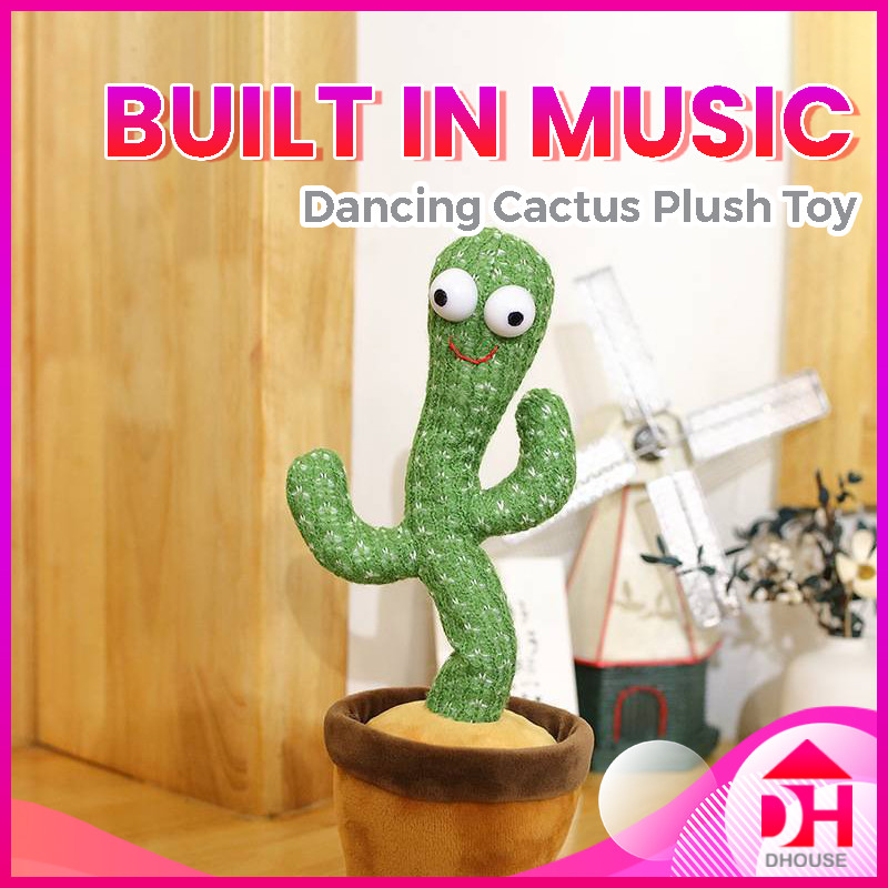 Dancing Cactus Plush Toy Doll Electronic Swing Dance Shake Song ...