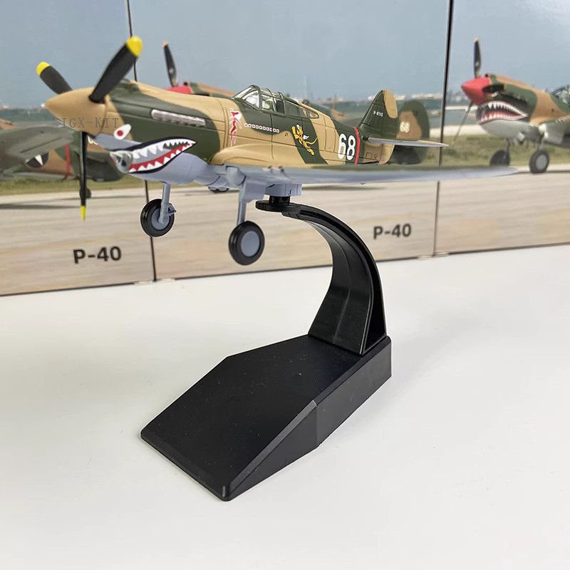 1: 72 American P40 Flying Tigers Fighter World War II Military Aircraft Model Finished Product ...