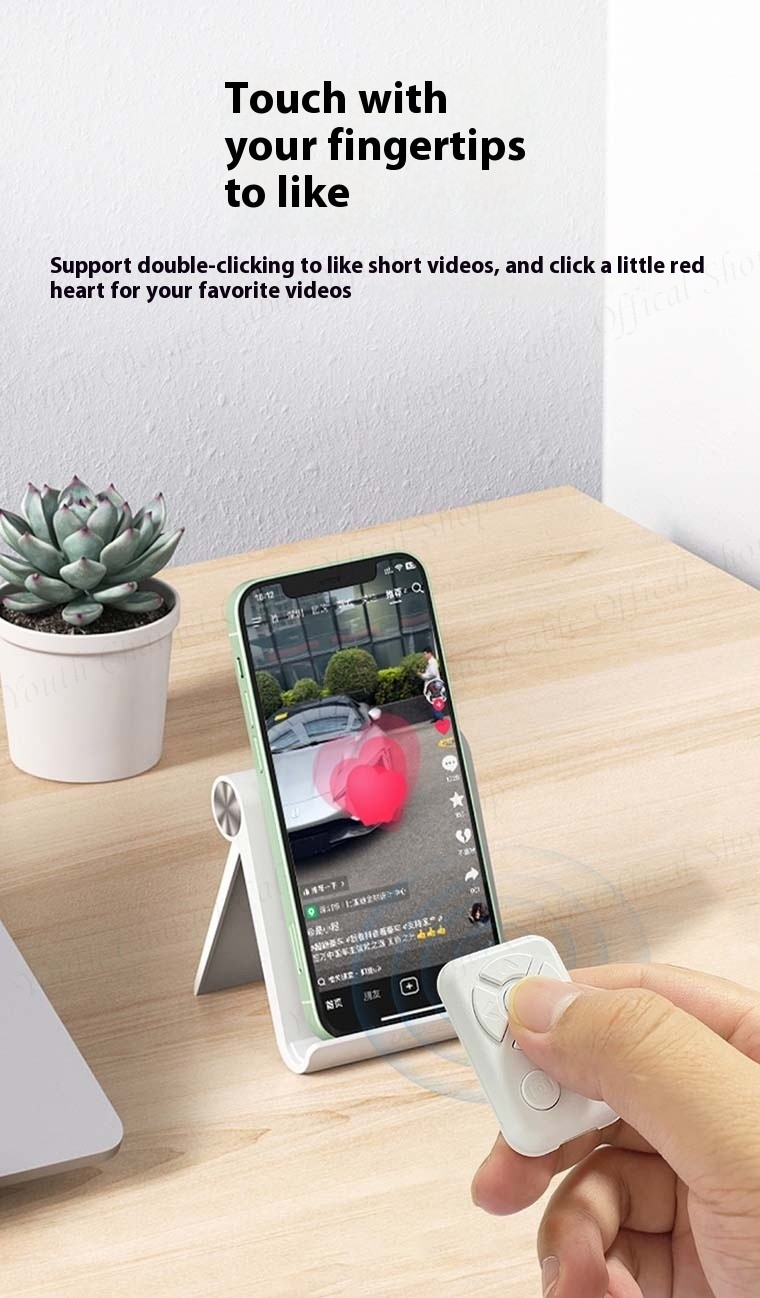 Bluetooth Remote Control Portable Selfie Shutter Remote Control E-book ...