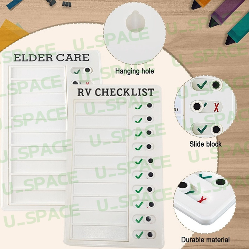 Reusable Daily Task Planning Board Detachable Chores Checklist Board Self-discipline Punch Card ...