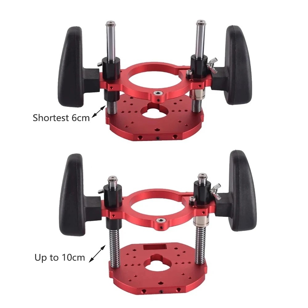 Aluminium Router Table Insert Plate Router Lift for 65mm Diameter ...