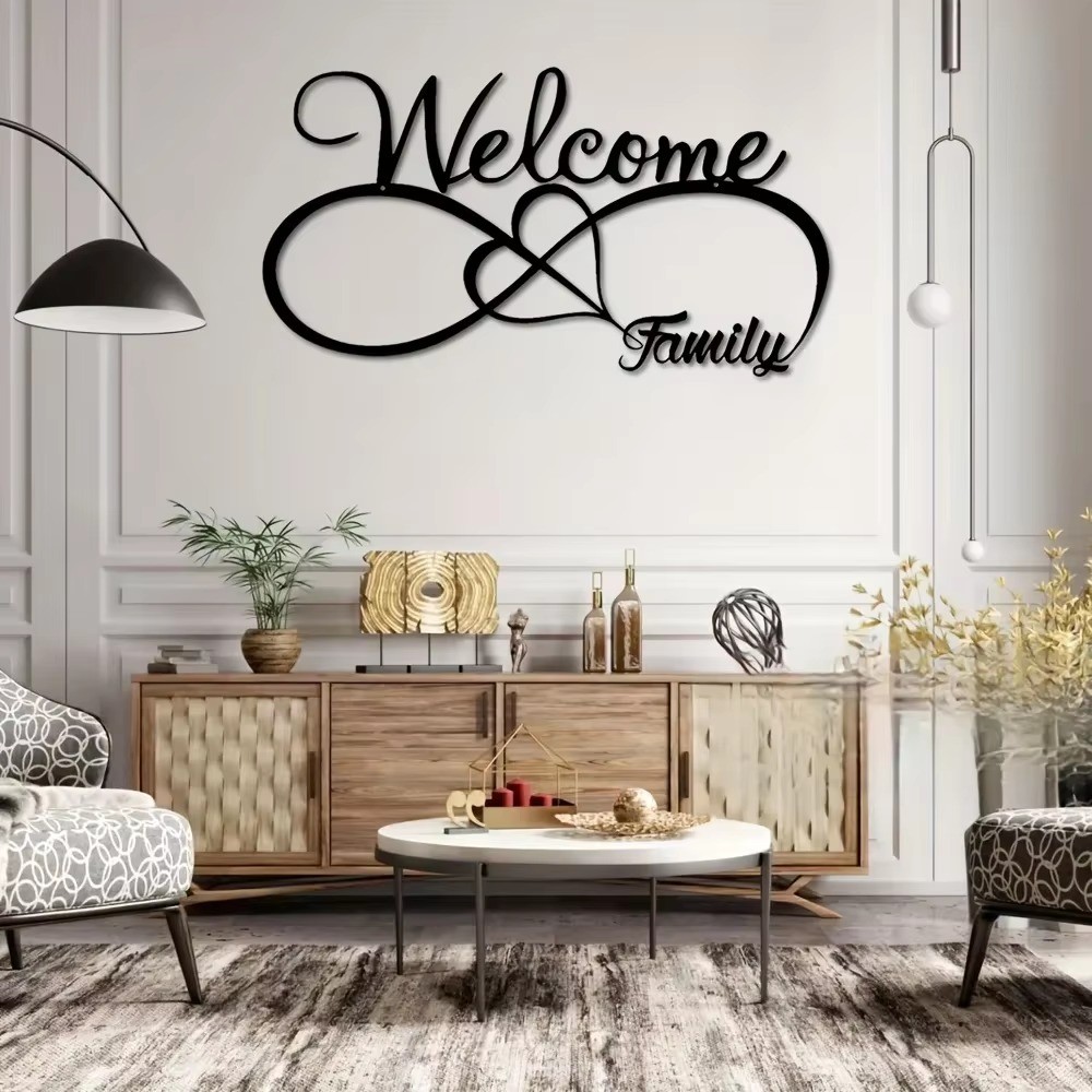 Rustic Metal Welcome Sign – Perfect Wall Decoration for Your Farmhouse ...