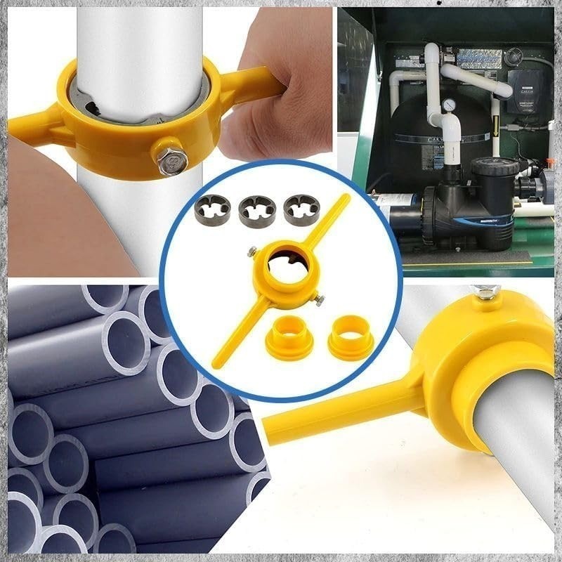 6PCS Plastic Pipe Thread Die Kit, 2024 New 6-Piece Set Of Water Pipe ...