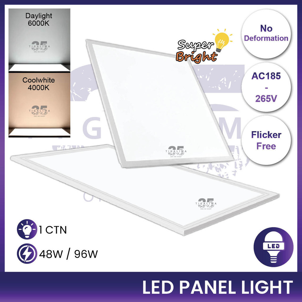LED Backlit Panel Light 600x600 48W 600x1200 96W Office Lighting Panel ...