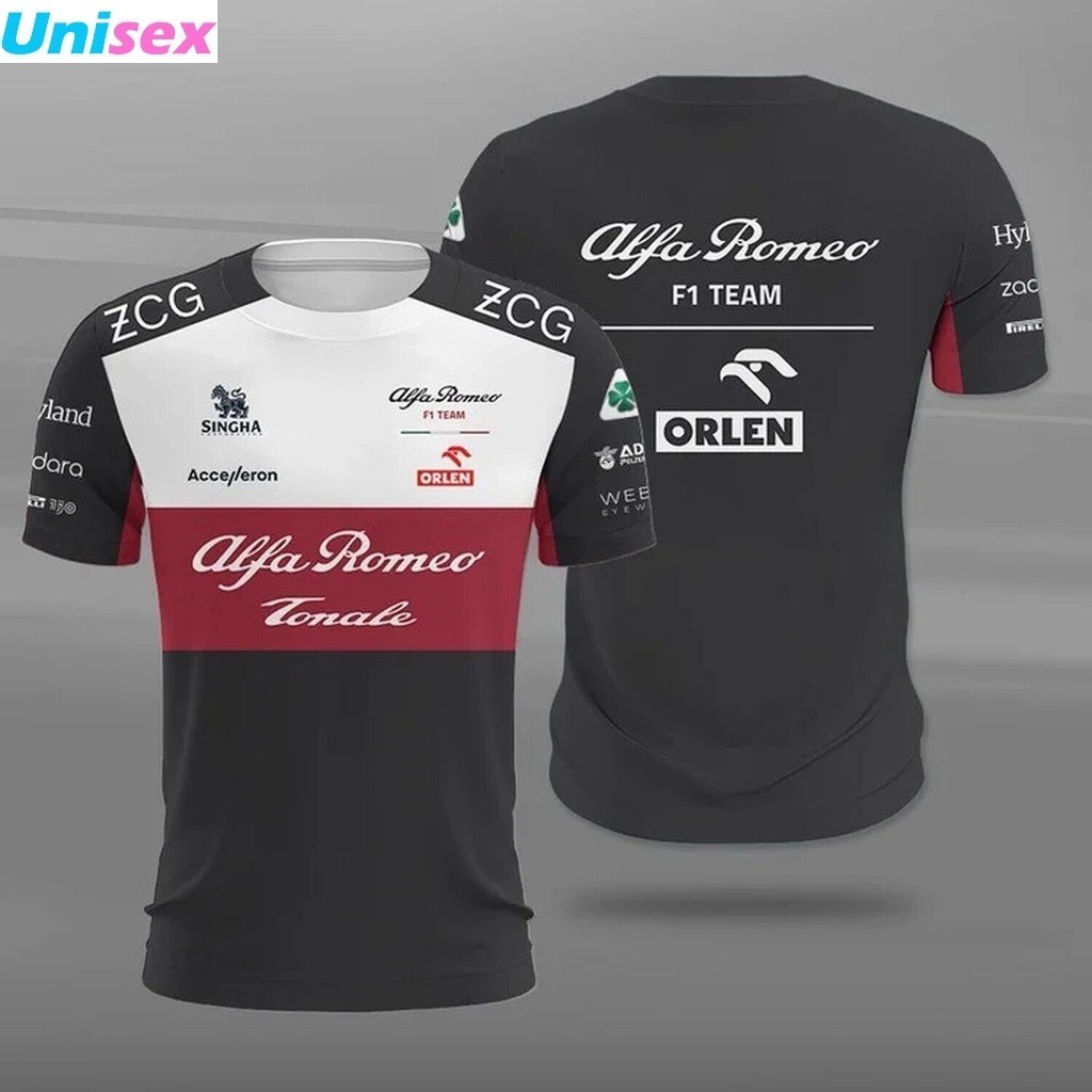 Fanmade Alfa Romeo Formula 1 Racing F1 Racing Polyester 3D Printed T ...