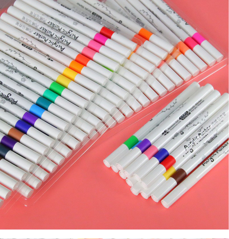 Color Marker Set Acrylic Art Painting Pen Waterproof Quick-Drying ...