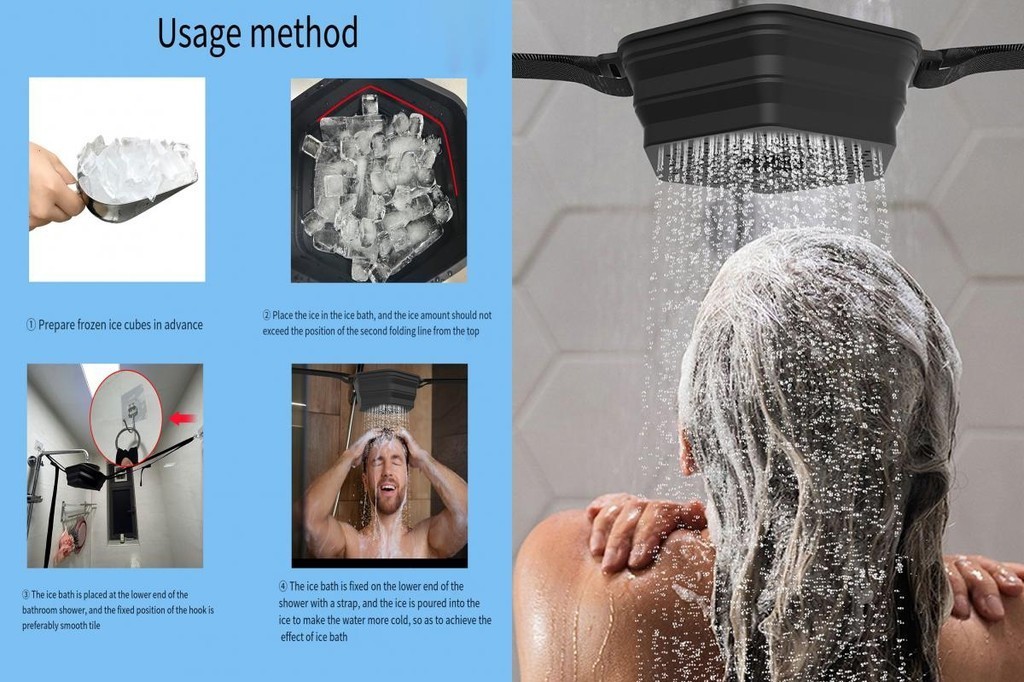 XZ Ice Bath Barrel Fatigue Relief Ice Bath Barrel Portable Foldable Ice ...