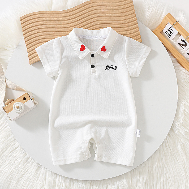 Summer New High-quality Baby Clothes Boys Girls Short-sleeved Polo ...
