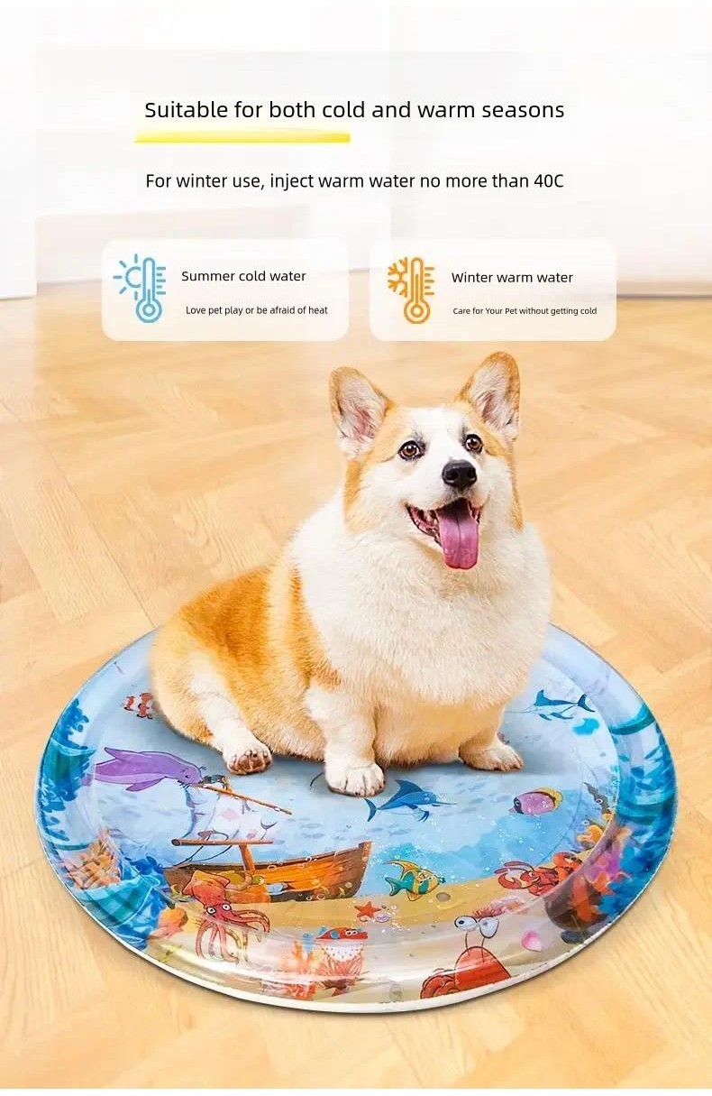 1000mm Sensory Water Mat Foldable Summer Pet Cooling Water Bed For Cat ...