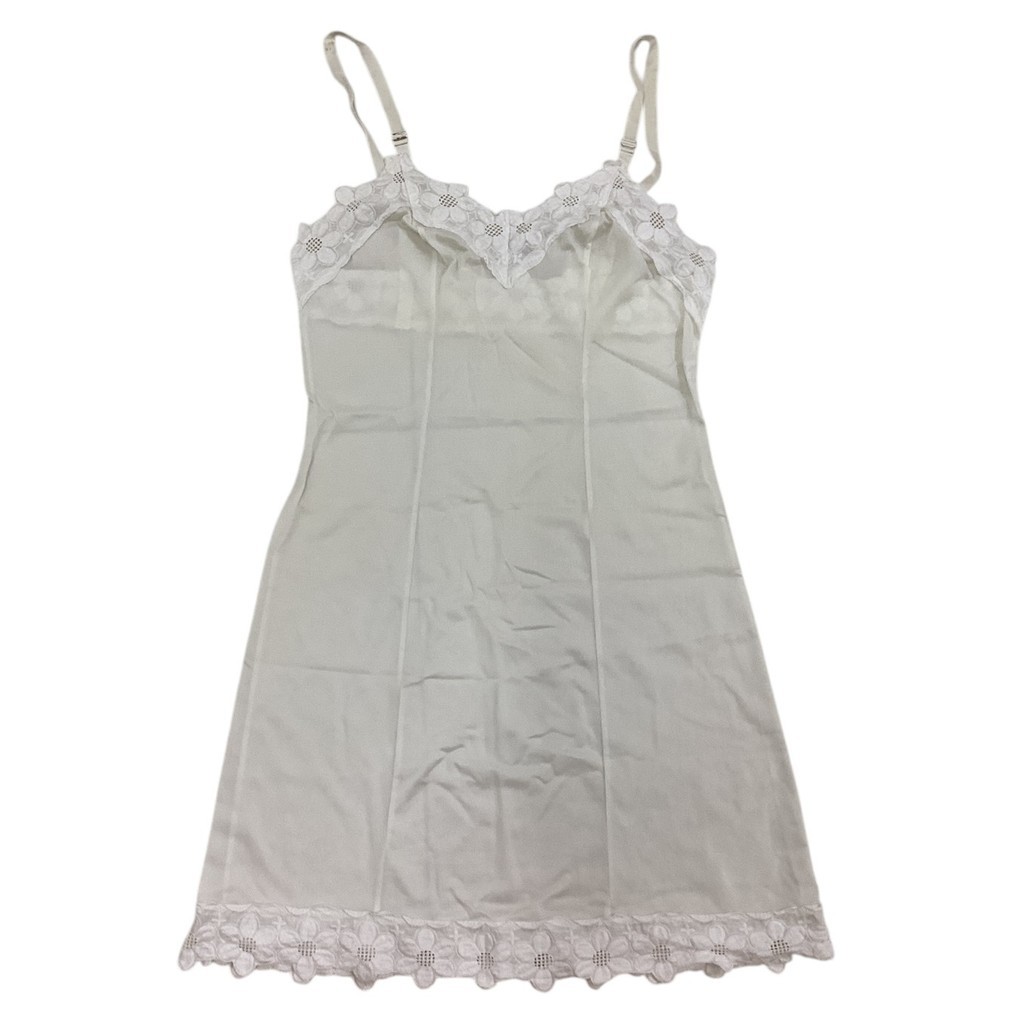 Spaghetti Strap Dress Nightwear WOMEN IND9700 WHITE Sexy Shoulder 39cm Chest 36cm Length 70cm ...