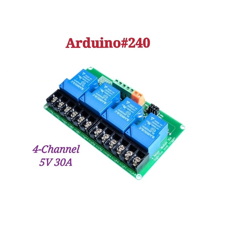 Arduino#240 5VRM-4C/PLC 4-CH 30A 5Vdc Relay Module for Smart Home PLC | Shopee Malaysia