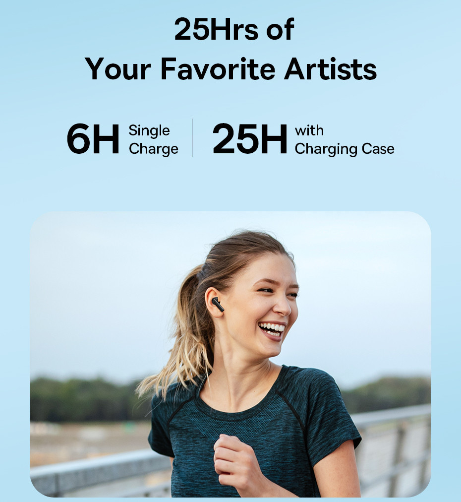 Baseus Bowie E17 True Wireless Bluetooth Dual-Mic ENC Punchy Bass Earphones with 25h Long ...