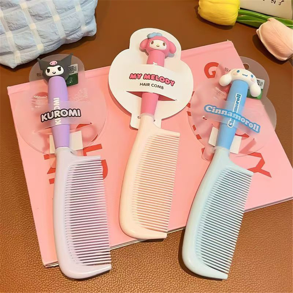 Cartoon Cute Sanrio Kulomi Comb for Girls with Long Hair Not Hurt Scalp New Style Ponytail ...