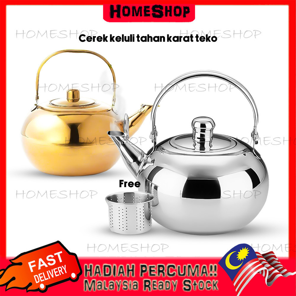 HomeShop Stainless Steel Cerek keluli tahan karat teko restoran hetol ...