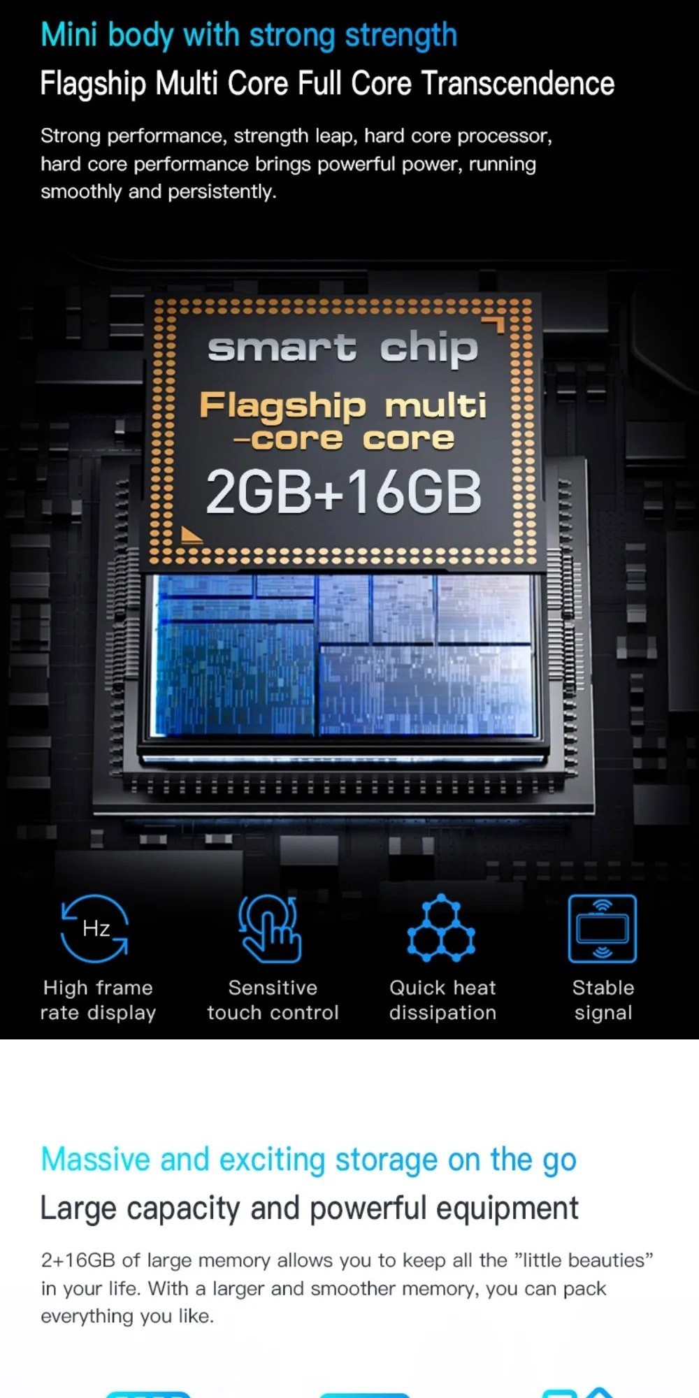 SOYES XS15 Ultra-thin 3.0Inch Small Phone 2GB+16GB Android 8.1 Dual SIM Standby 3G Mini ...