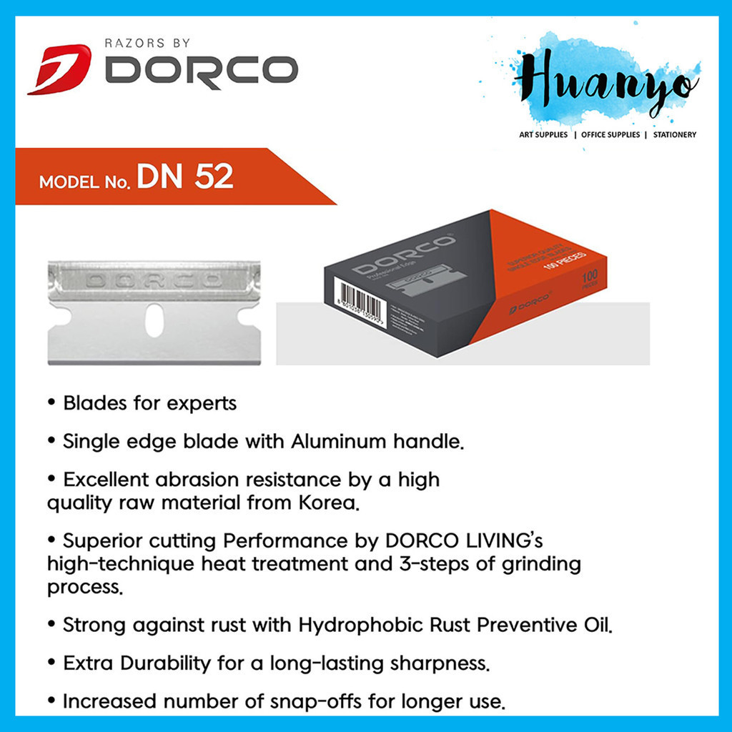 Dorco Superior Quality Single Edge Blades DN52 | Shopee Malaysia