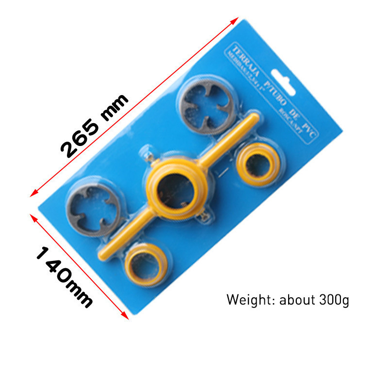 6pcs PVC/NPT Thread Maker Tools Kit 60° Taper Pipe Threader 1/2 Inch 3/ ...