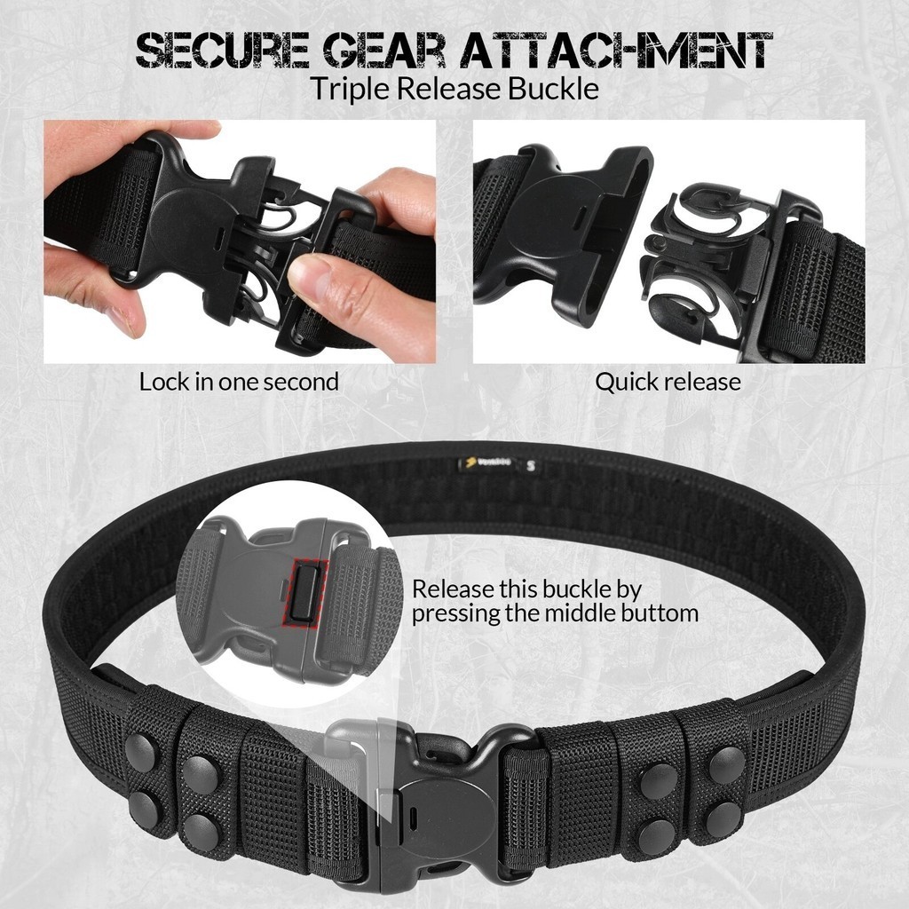 Men's Belt 5Cm Wide Adjustable Outdoor Heavy Duty Combat Nylon Webbing ...