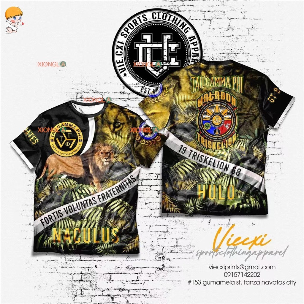 2024 New Arrive Design Tau Gamma Phi Full TRISKELION Siblimation Frat ...