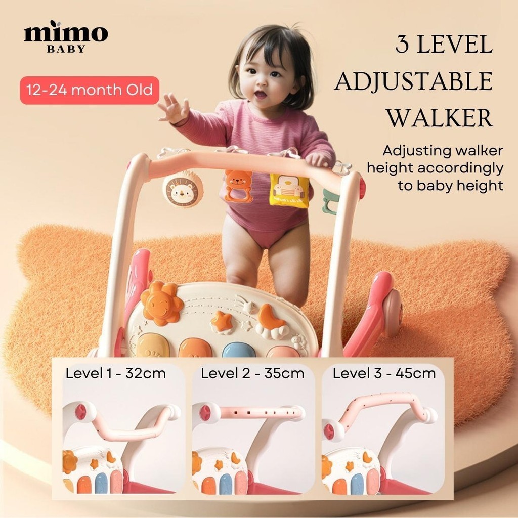 Mimo Baby 6 IN 1 Premium Baby Play Gym with Soft Mat & Colorful Music ...