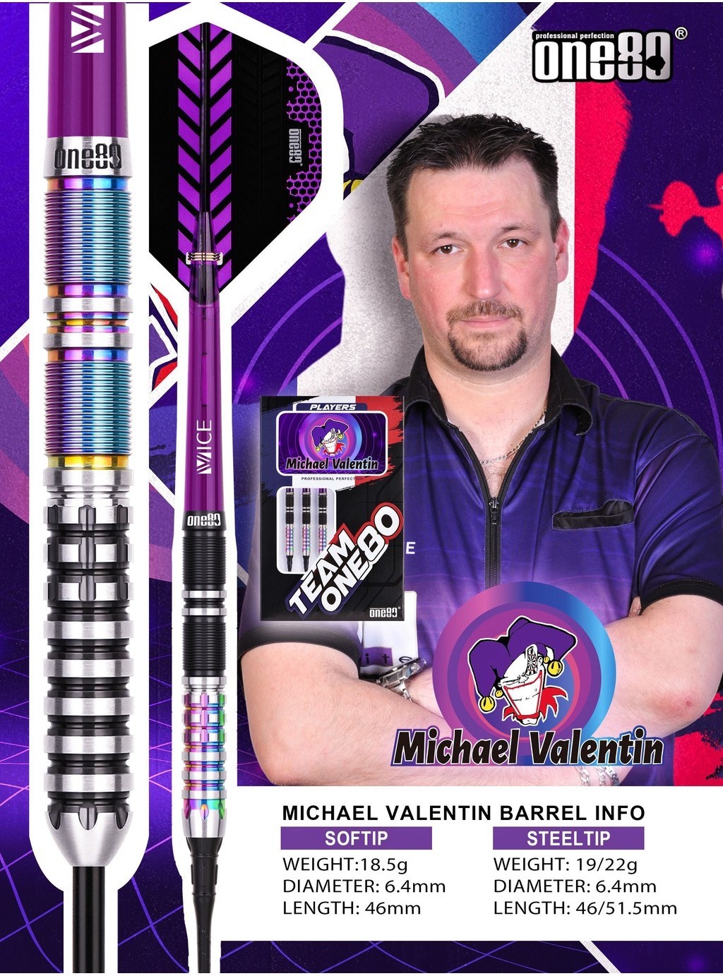 ONE80 Michael Valentin player model - ONE80 Steel Darts | Shopee Malaysia