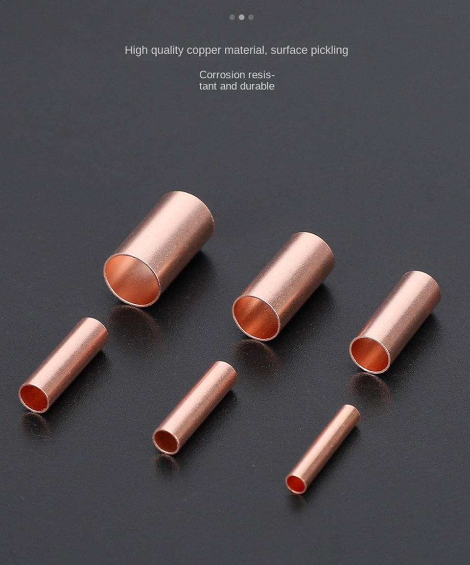 Copper Connecting Pipe GT small copper tube Cable intermediate joint cold pressed Wire crimping ...