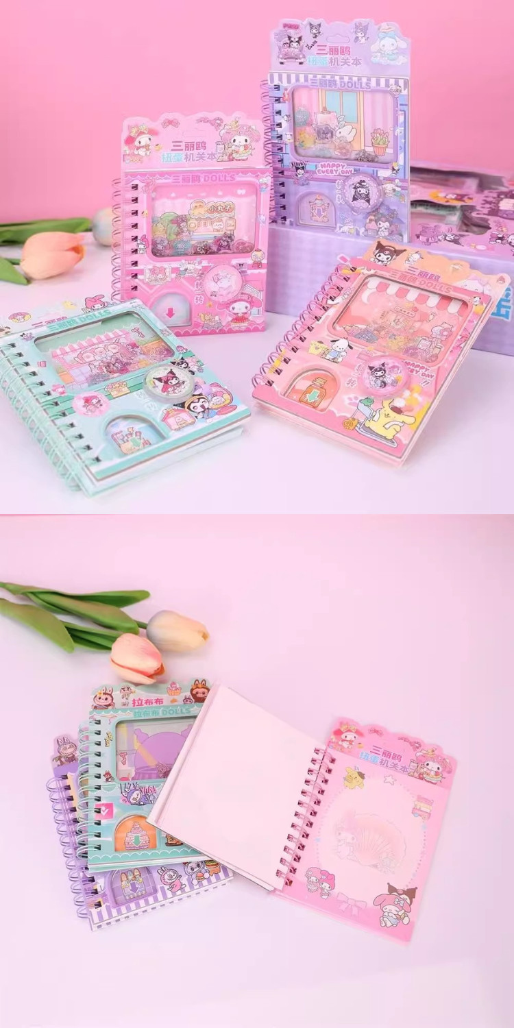 Sanrio Gachapon Book A7 Coil Book Fun Shake Notebook Decompression Gift ...