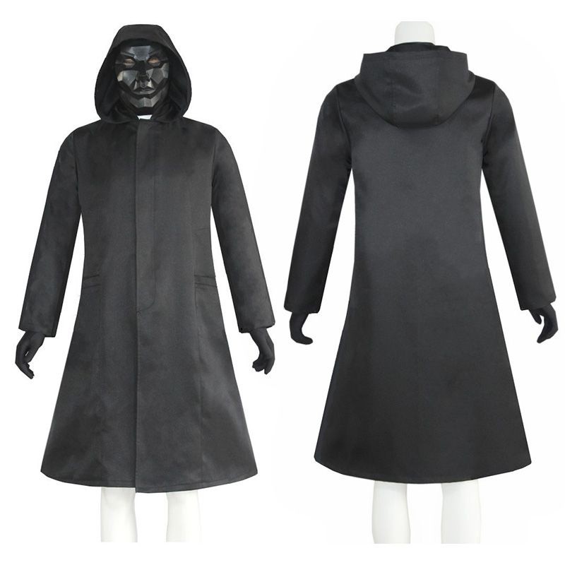 Full Set】 Squid Game The Front Man Boss Costume Adult&Kids Cloak Set ...