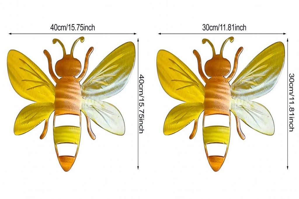 XPS Bee-themed Home Decor Handcrafted Metal Bee Wall Art for Farmhouse ...