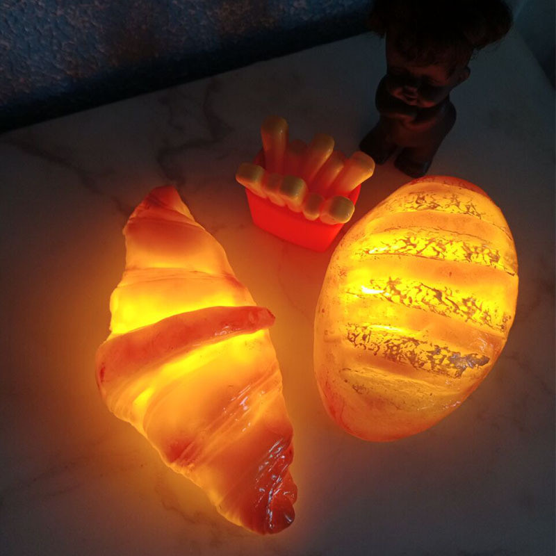 Croissant Bread Light Croissant Cross Bag Light Cake Shop Decoration ...