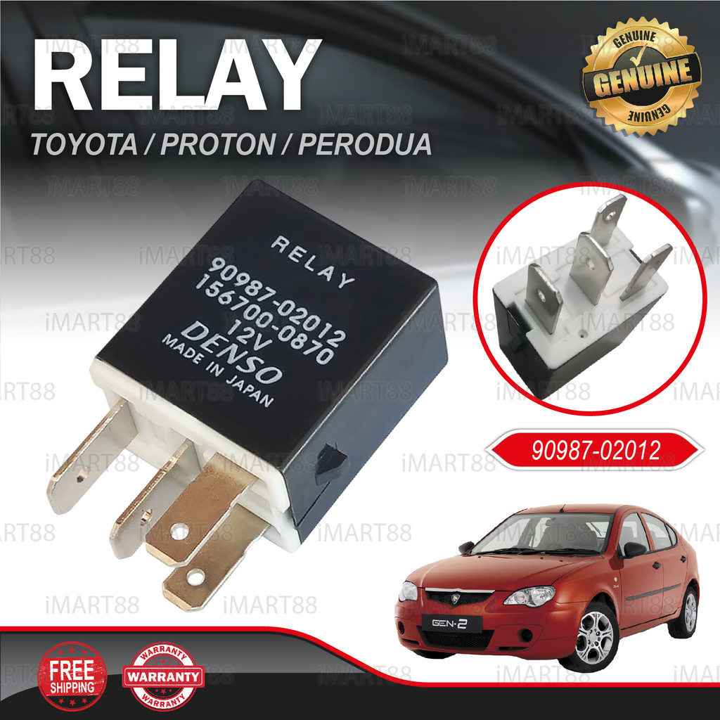 Denso 4pin Relay 90987-02012 - Toyota Proton Perodua Relay For Head ...