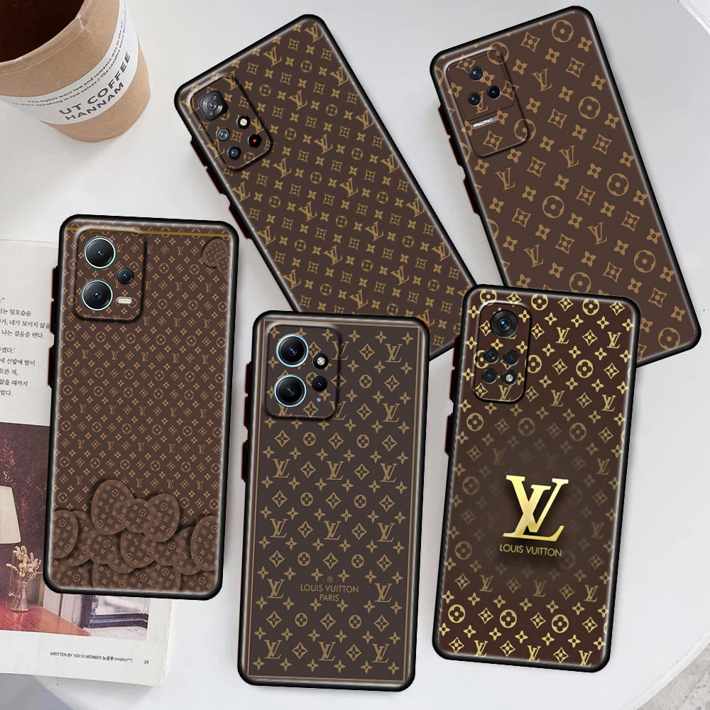 LV Logo Silicone Soft Cover Camera Protection Phone Case Xiaomi Redmi 9C 9A 9 9T 9AT 10 10C 12C ...