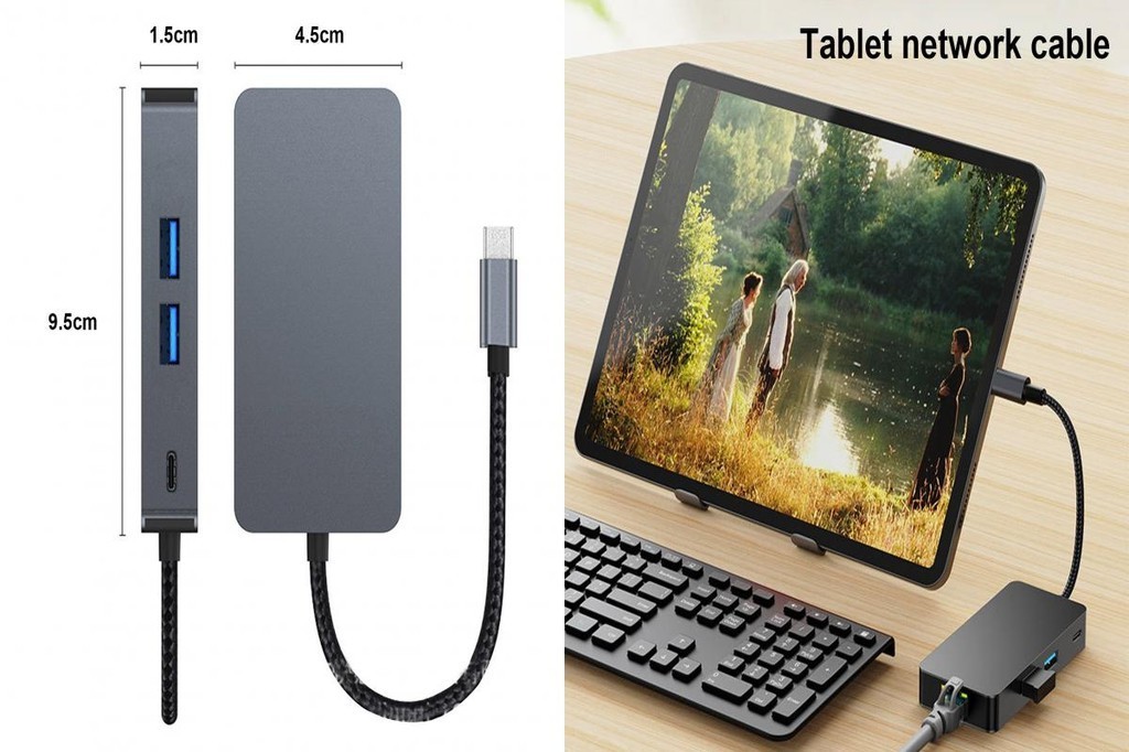 COOD Fast Transfer Docking Station 6-in-1 Usb-c Hub for Macbook Windows ...