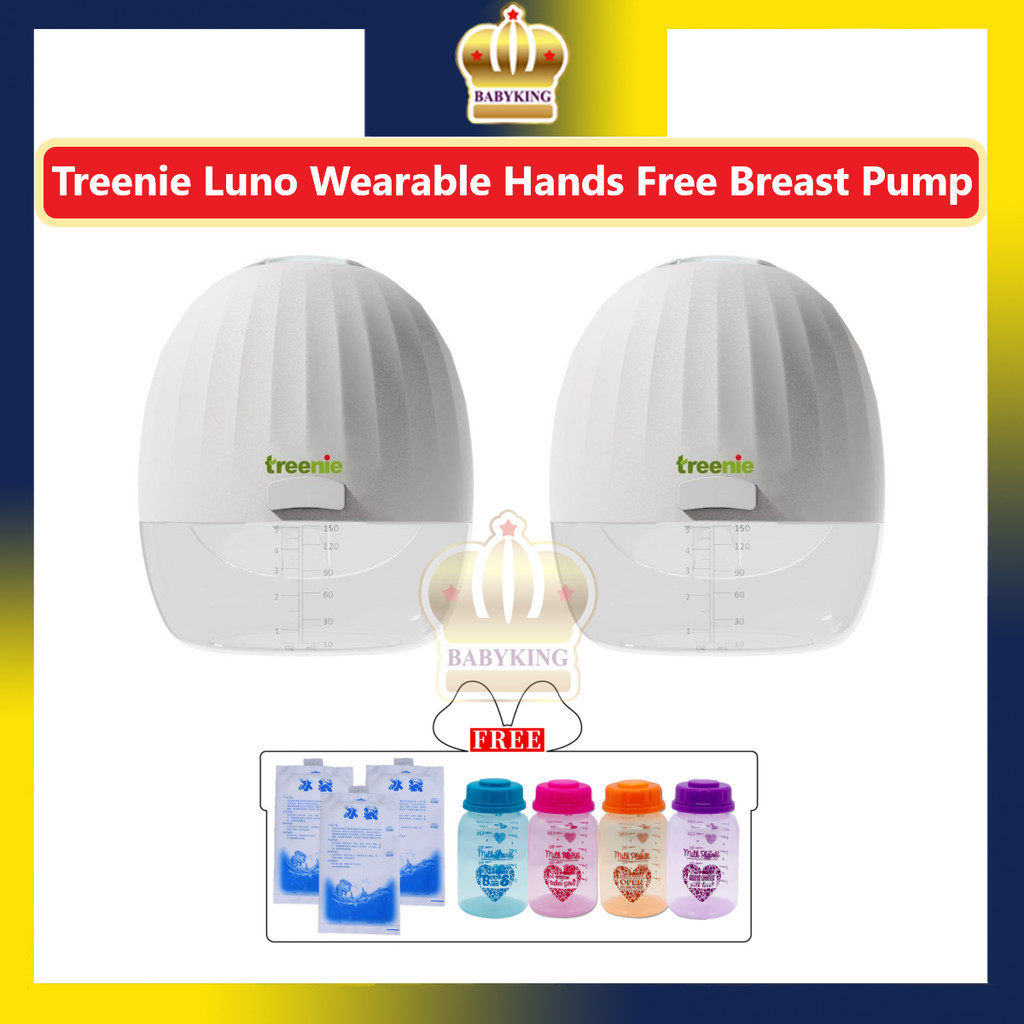 Original Treenie Luno Wearable Hands Free Breast Pump + GIFTS | Shopee ...