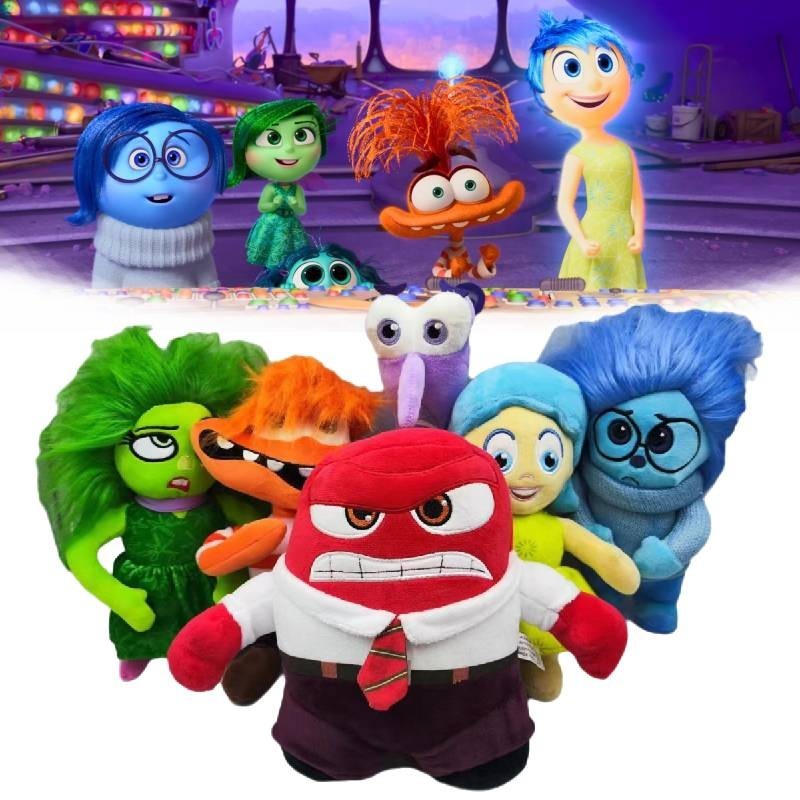 Inside Out Theme Character Plush Toys Anger Fear Disgust Sadness Joy ...