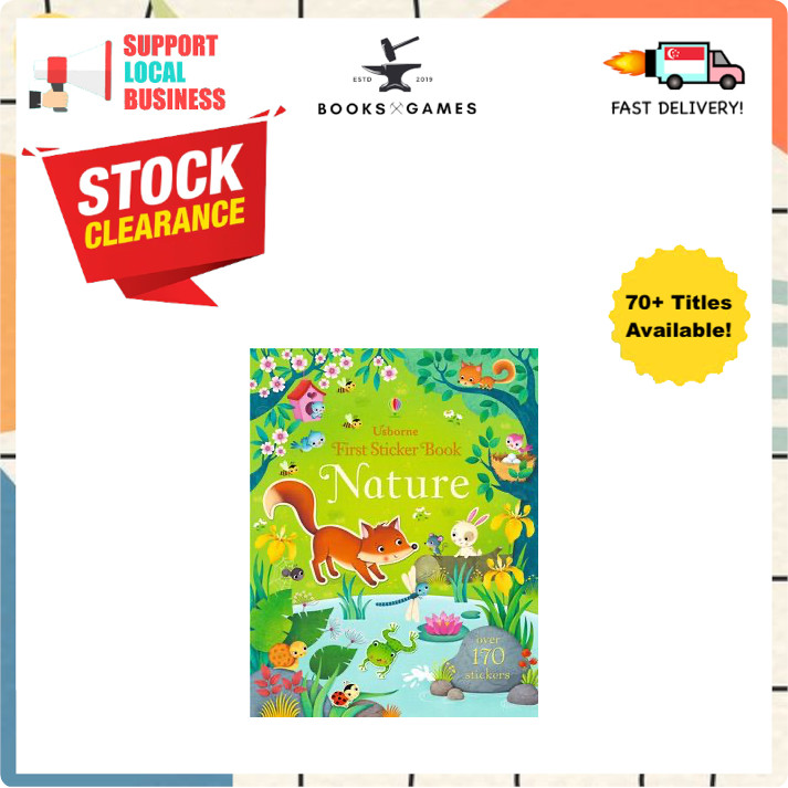 USBORNE Nature First Sticker Book Children Activity Book Educational ...