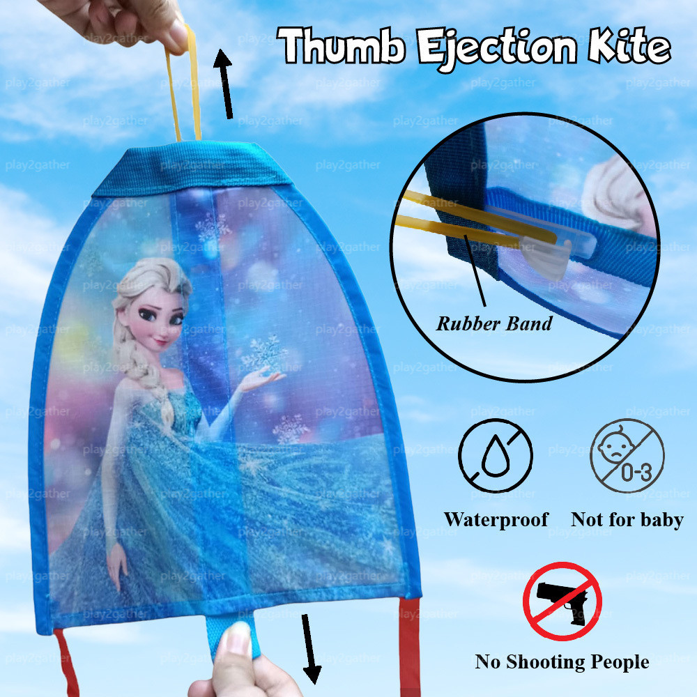 Catapult & Thumb Ejection Kite Flying Toys Rubber Band Elastic Gliding ...