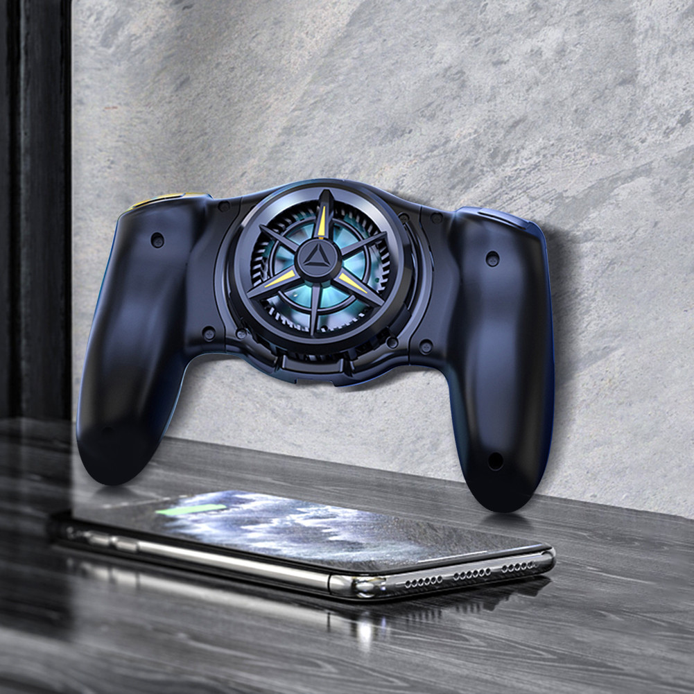 JK01S Mobile Phone Game Controller with Cooling Fan Telescopic Gamepad ...