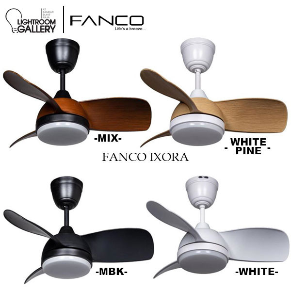 FANCO CEILING FAN IXORA F030 30" LED CEILING FAN DC MOTOR | Shopee Malaysia