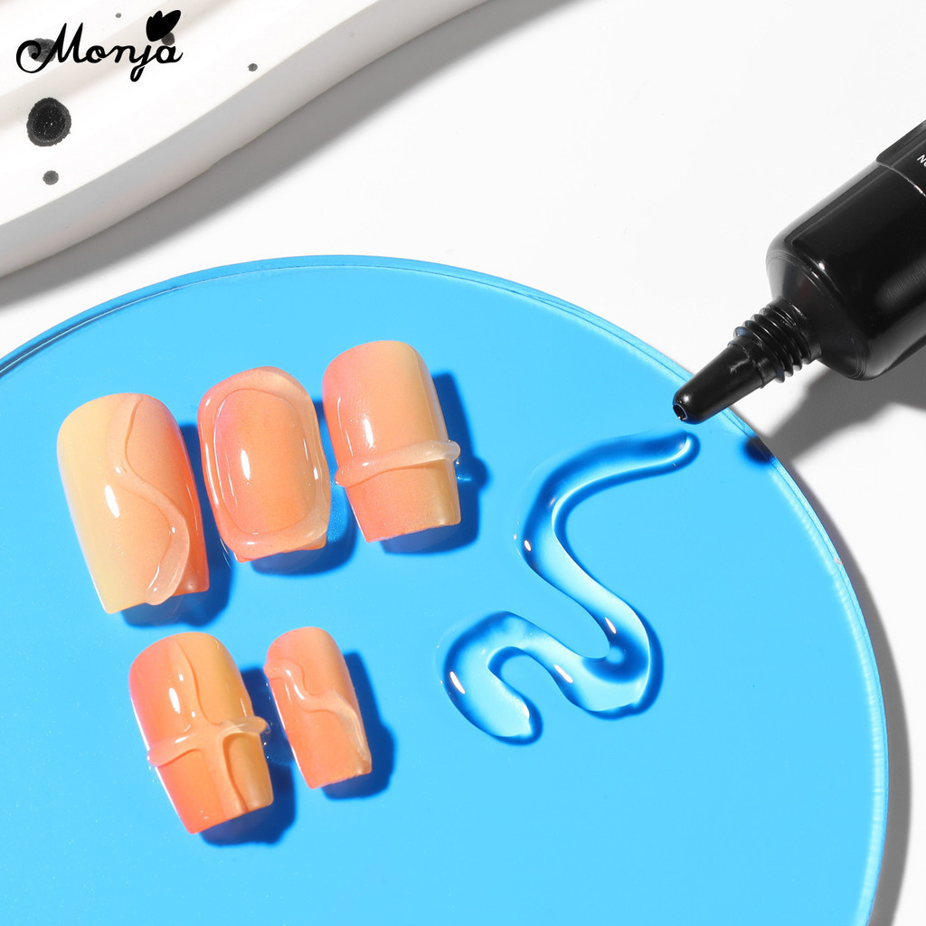 Monja 5D Solid Pudding Gel Clear Gel Nail Polish Embossed Painting Gel ...
