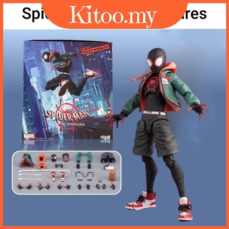 Marvel Spider-man Shf Parallel Universe 2 Miles Pvc Action Figure ...