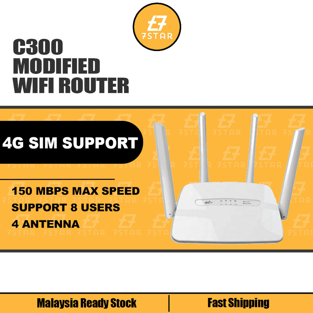 7star New C300 Modified Modem Unlimited Data Hotspot Wireless Router ...