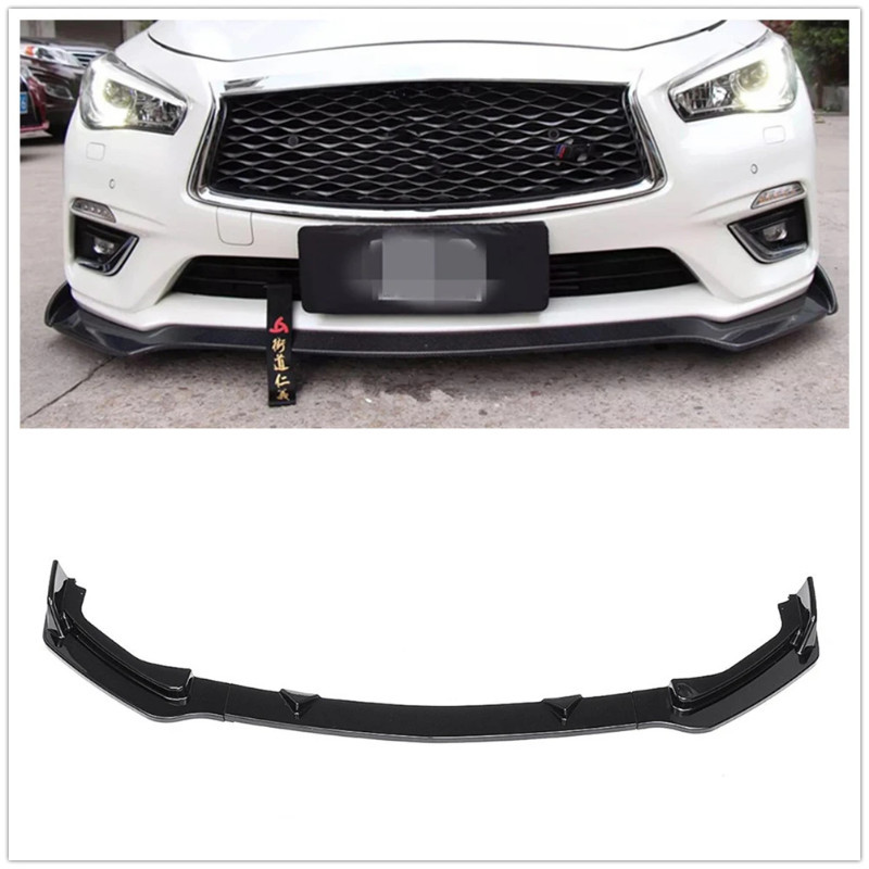 Car Front Bumper Spoiler Lower Splitter Lip Guard Blade For Infiniti ...