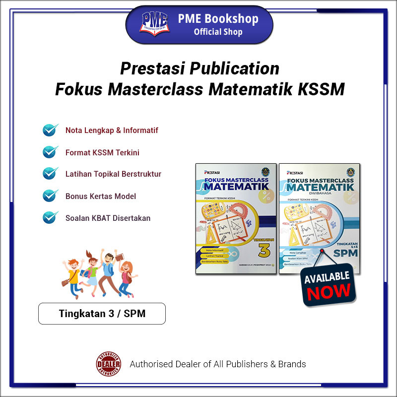 【PME Bookshop】 Prestasi Publication: Fokus Masterclass Matematik KSSM Tingkatan 3 / SPM | Shopee ...